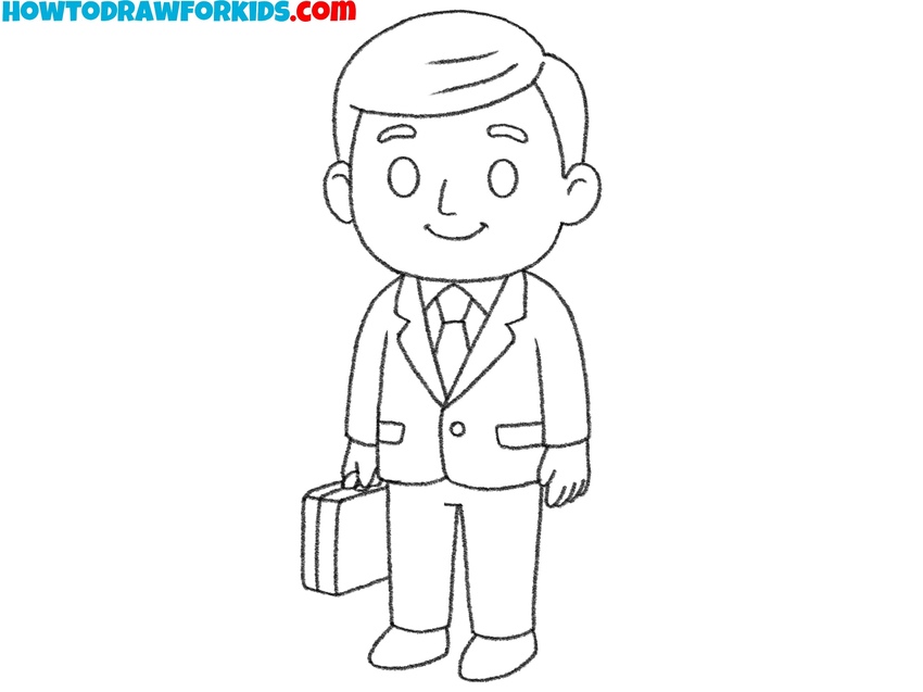 How To Draw A Banker Easy Drawing Tutorial For Kids How To Draw A Banker Easy Drawing Tutorial For Kids
