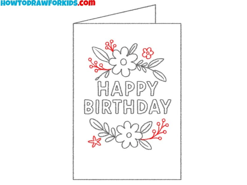 How to Draw a Birthday Card - Easy Drawing Tutorial For Kids