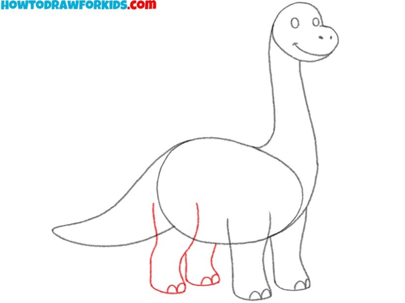How to Draw a Brachiosaurus - Easy Drawing Tutorial For Kids