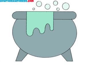 How to Draw a Cauldron - Easy Drawing Tutorial For Kids