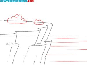 How to Draw a Cliff - Easy Drawing Tutorial For Kids