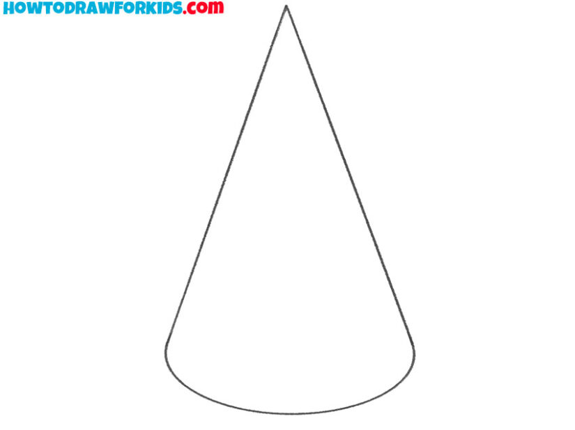 How to Draw a Cone - Easy Drawing Tutorial For Kids