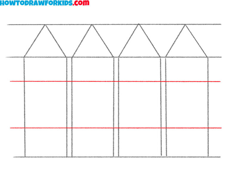 How to Draw a Fence - Easy Drawing Tutorial For Kids