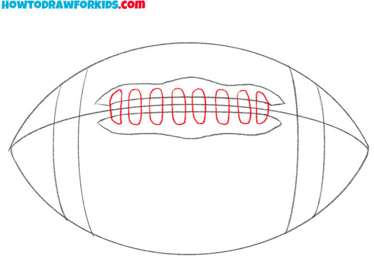 How to Draw a Football - Easy Drawing Tutorial For Kids