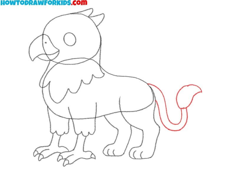 How to Draw a Griffin - Easy Drawing Tutorial For Kids