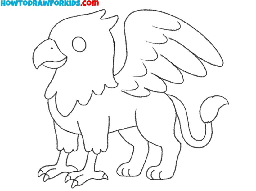 How to Draw a Griffin - Easy Drawing Tutorial For Kids