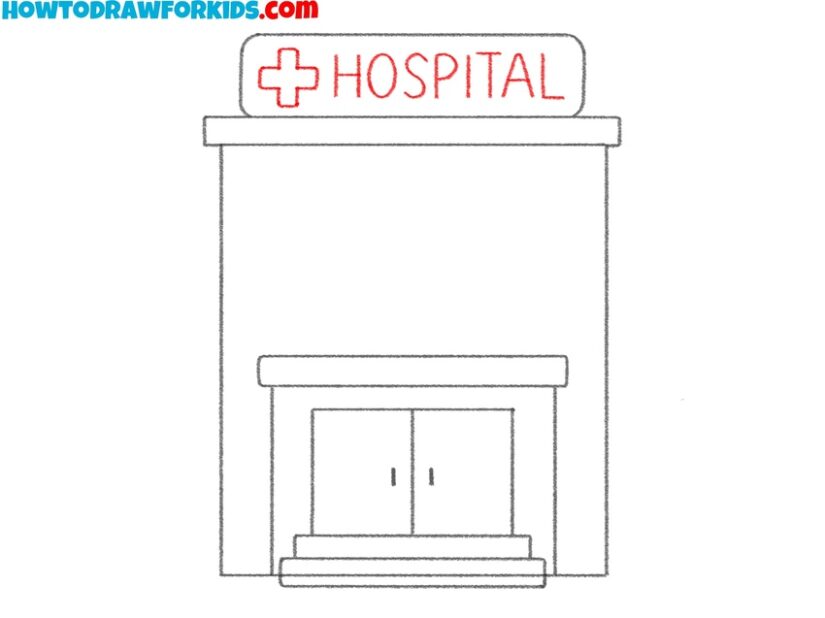 How to Draw a Hospital - Easy Drawing Tutorial For Kids