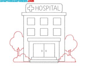 How to Draw a Hospital - Easy Drawing Tutorial For Kids
