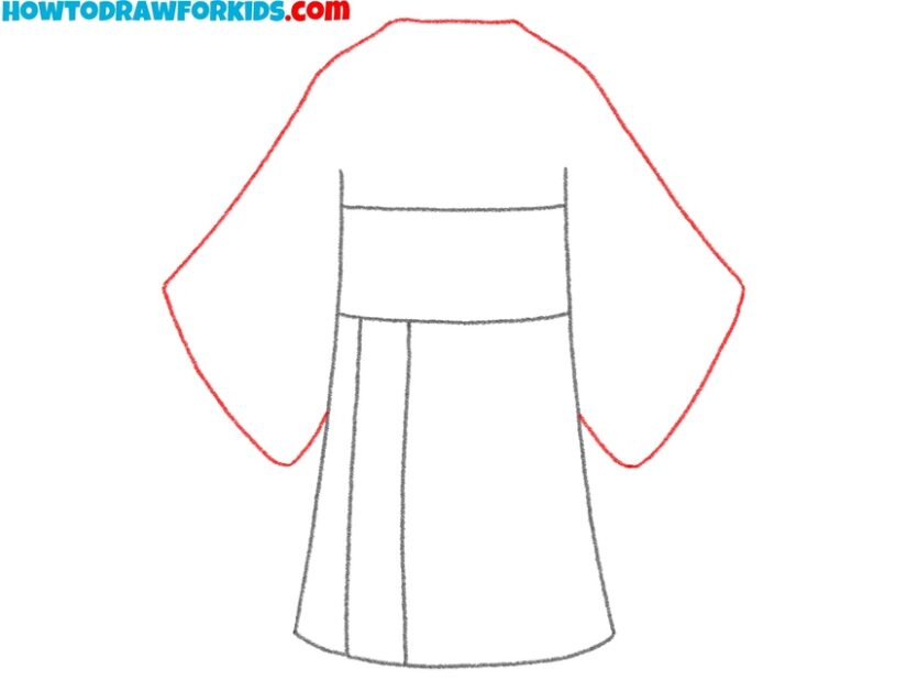 How to Draw a Kimono - Easy Drawing Tutorial For Kids