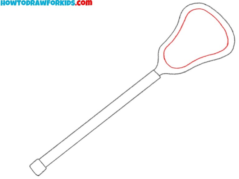 How to Draw a Lacrosse Stick - Easy Drawing Tutorial For Kids