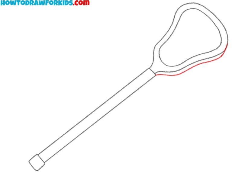 How to Draw a Lacrosse Stick - Easy Drawing Tutorial For Kids