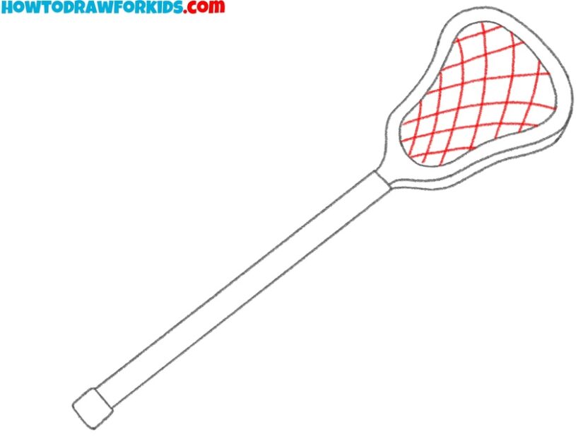 How to Draw a Lacrosse Stick - Easy Drawing Tutorial For Kids