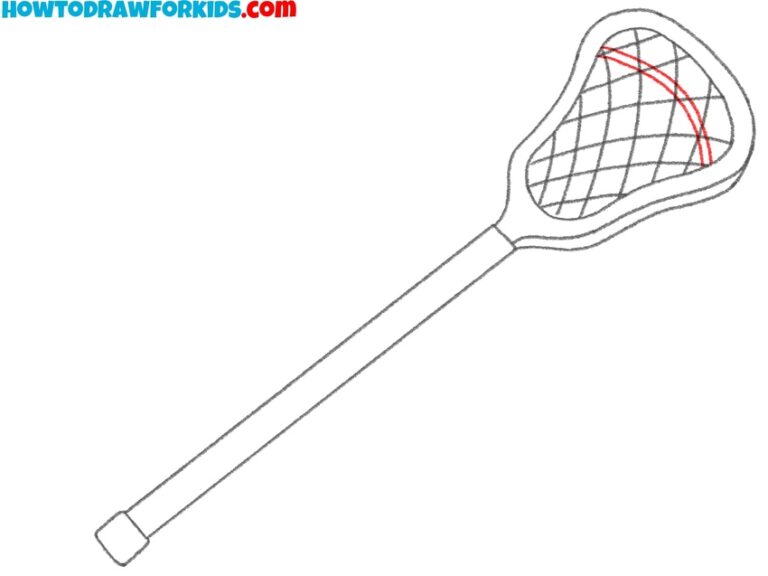 How to Draw a Lacrosse Stick - Easy Drawing Tutorial For Kids
