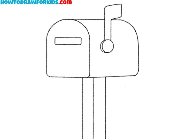 How to Draw a Mailbox - Easy Drawing Tutorial For Kids