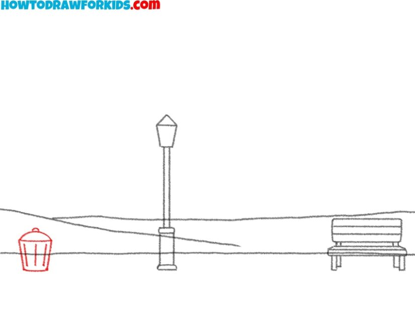 How to Draw a Park - Easy Drawing Tutorial For Kids