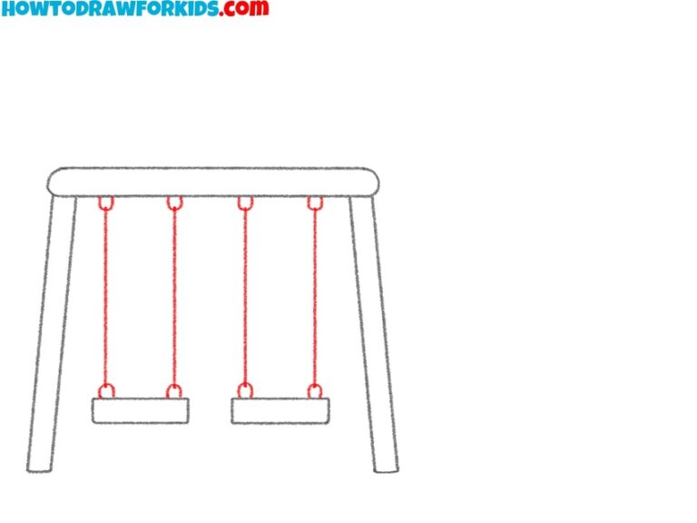 How to Draw a Playground - Easy Drawing Tutorial For Kids