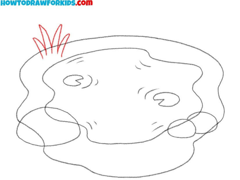 How to Draw a Pond - Easy Drawing Tutorial For Kids