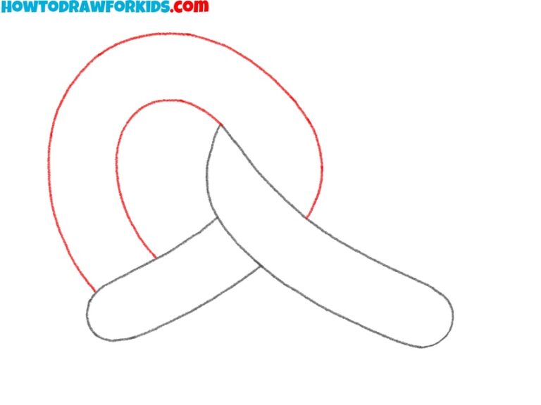 How to Draw a Pretzel - Easy Drawing Tutorial For Kids