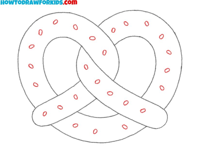 How to Draw a Pretzel - Easy Drawing Tutorial For Kids
