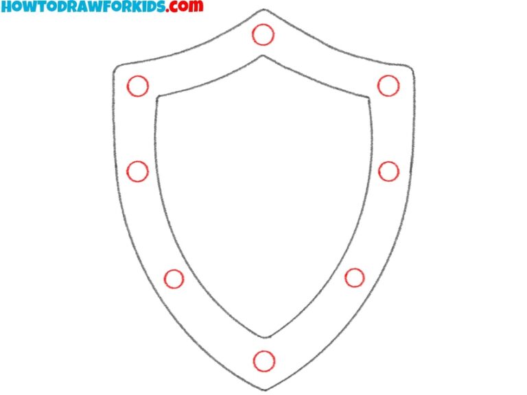 How to Draw a Shield - Easy Drawing Tutorial For Kids