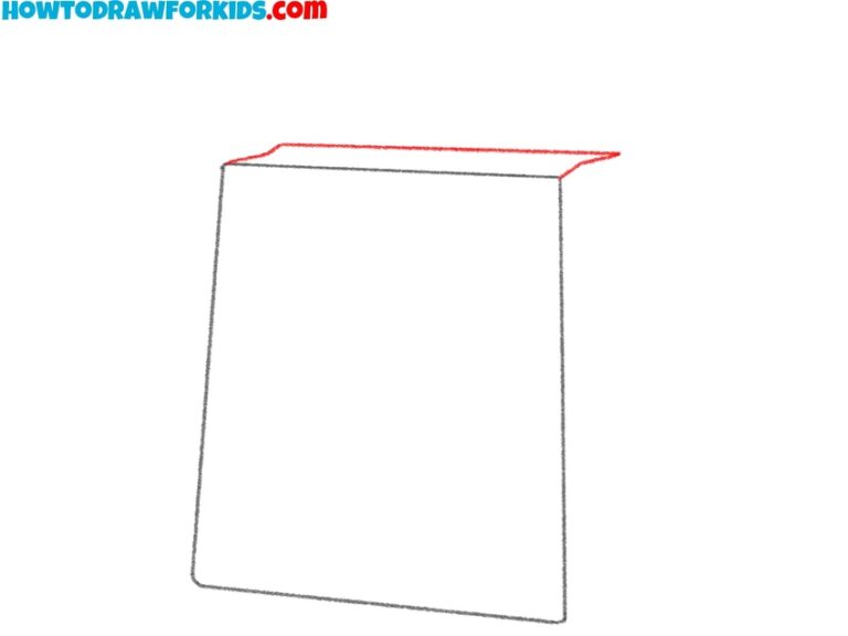 How to Draw a Shopping Bag - Easy Drawing Tutorial For Kids