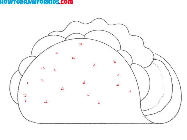 How to Draw a Taco - Easy Drawing Tutorial For Kids