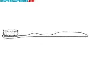 How to Draw a Toothbrush - Easy Drawing Tutorial For Kids