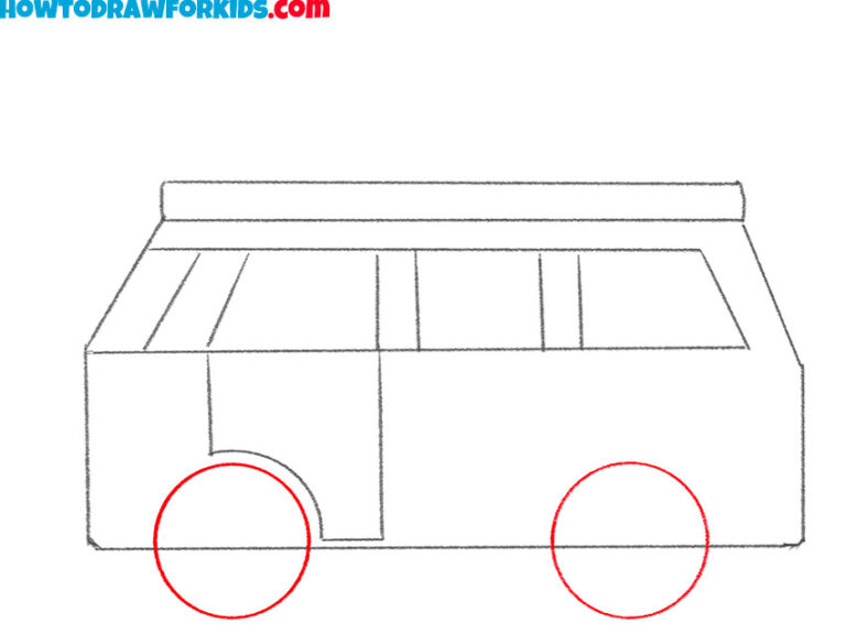 How to Draw a Van - Easy Drawing Tutorial For Kids