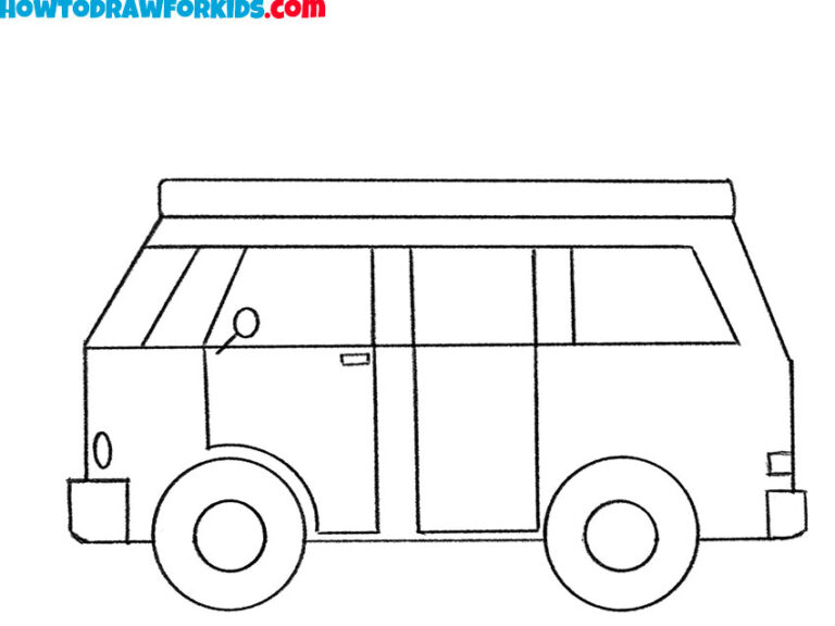 How to Draw a Van - Easy Drawing Tutorial For Kids
