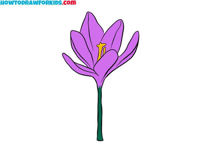 How to Draw a Violet - Easy Drawing Tutorial For Kids