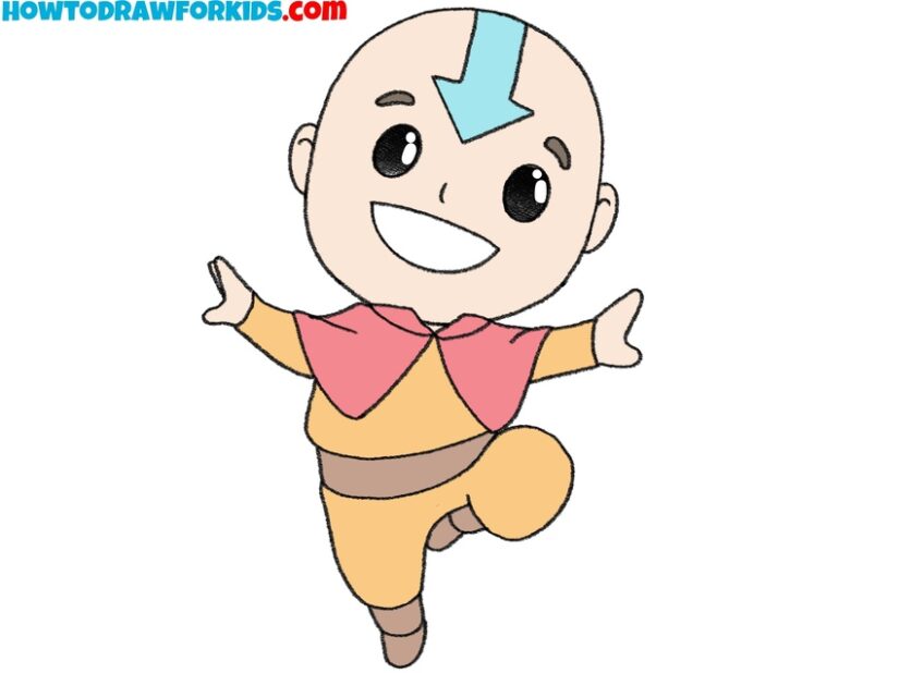 How to Draw Aang - Easy Drawing Tutorial For Kids