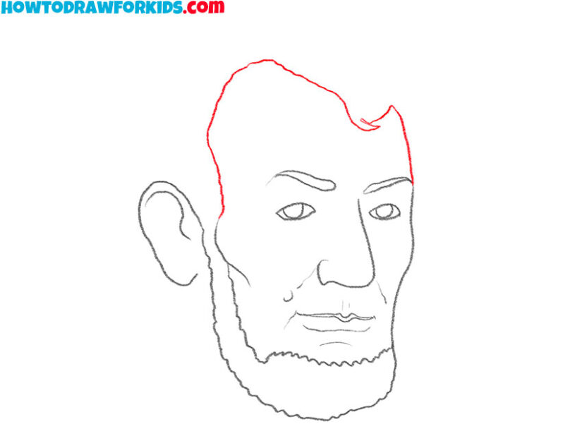 How to Draw Abraham Lincoln - Easy Drawing Tutorial For Kids