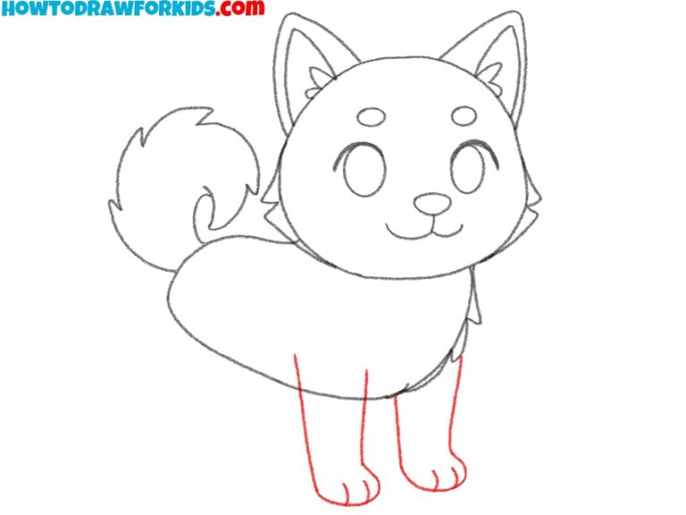 How to Draw an Anime Dog - Easy Drawing Tutorial For Kids