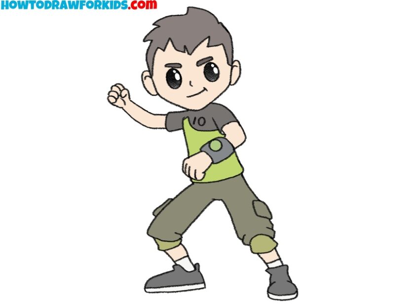 How to Draw Ben 10 - Easy Drawing Tutorial For Kids