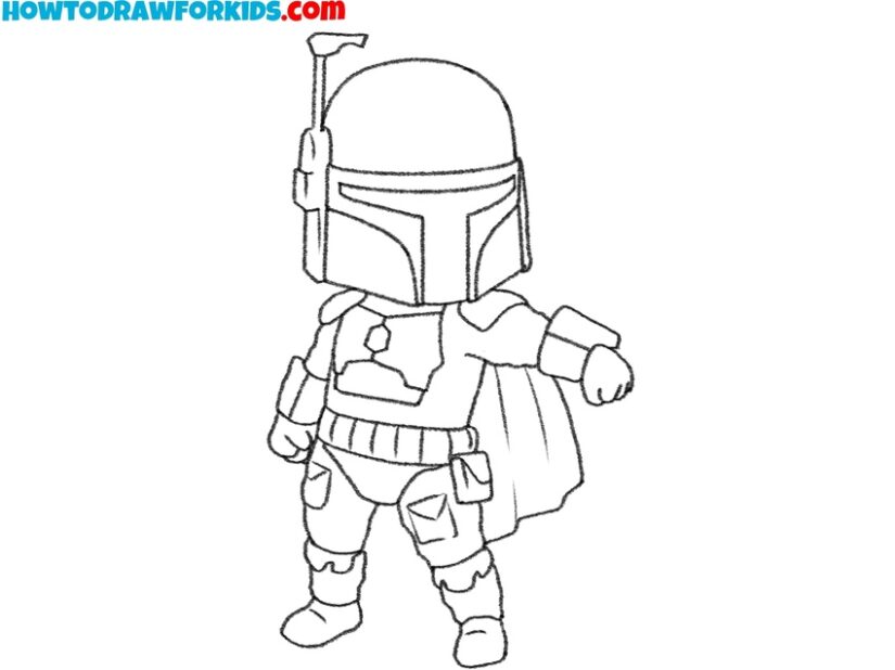 How to Draw Boba Fett - Easy Drawing Tutorial For Kids