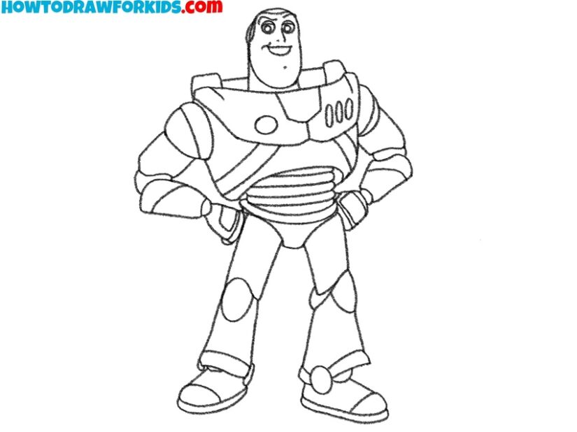 How to Draw Buzz Lightyear - Easy Drawing Tutorial For Kids