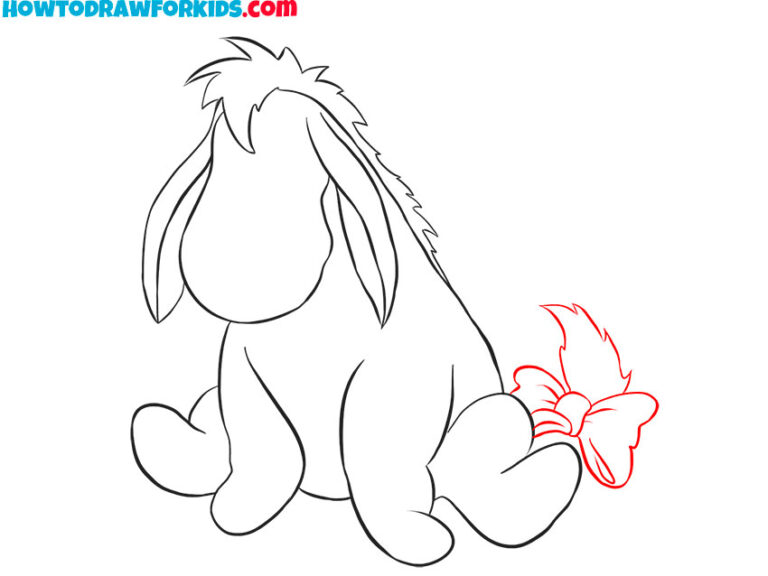 How to Draw Eeyore - Easy Drawing Tutorial For Kids