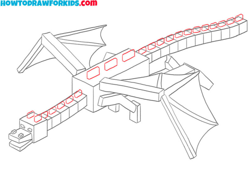 How to Draw Ender Dragon - Easy Drawing Tutorial For Kids