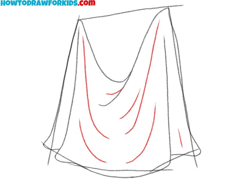 How to Draw Fabric - Easy Drawing Tutorial For Kids