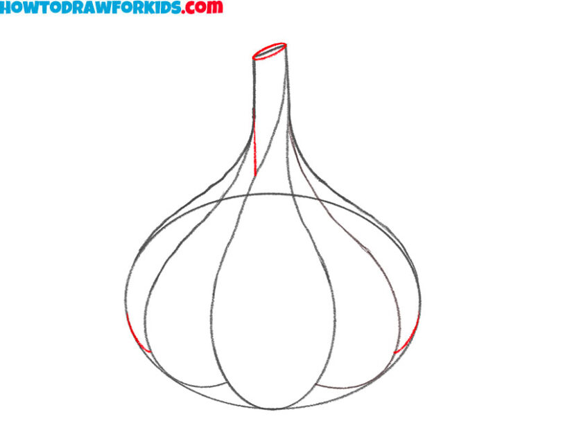 How to Draw Garlic - Easy Drawing Tutorial For Kids