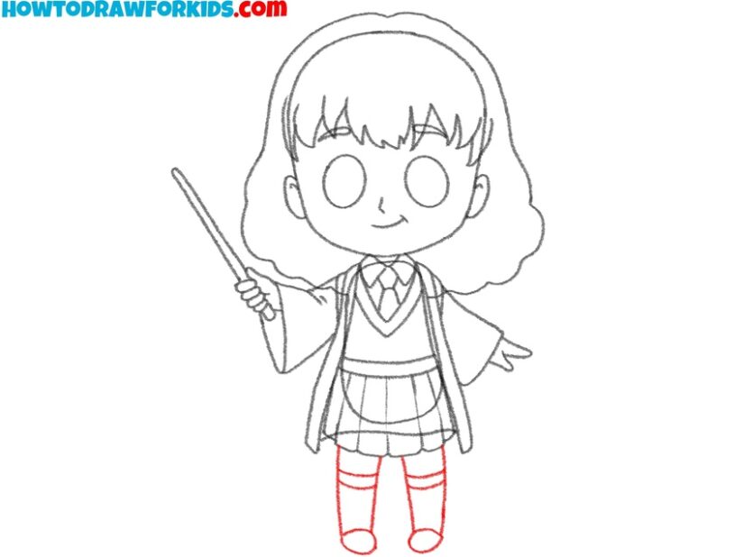 How to Draw Hermione Granger - Easy Drawing Tutorial For Kids