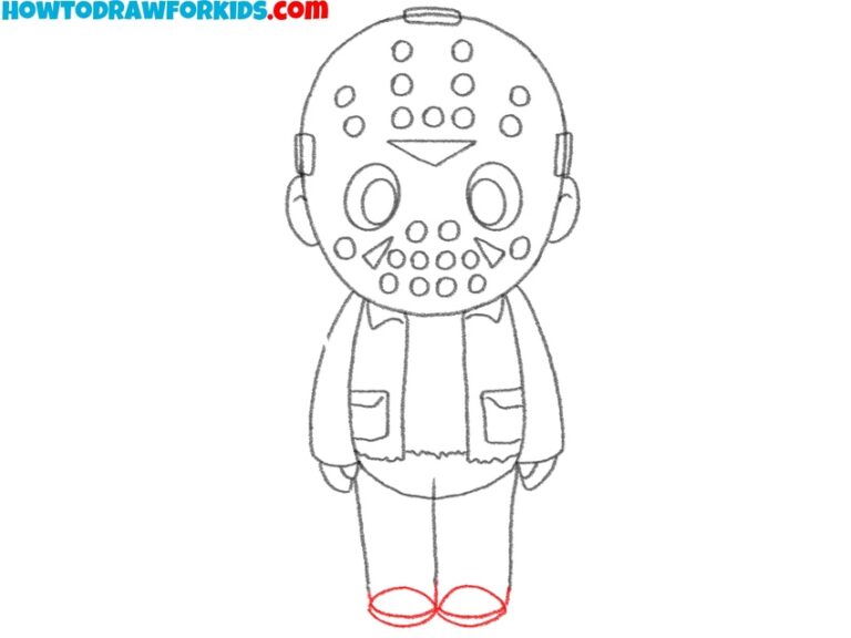 How to Draw Jason - Easy Drawing Tutorial For Kids