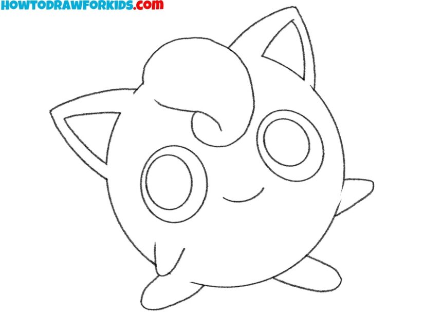 How to Draw Jigglypuff - Easy Drawing Tutorial For Kids