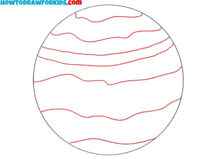How to Draw Jupiter - Easy Drawing Tutorial For Kids
