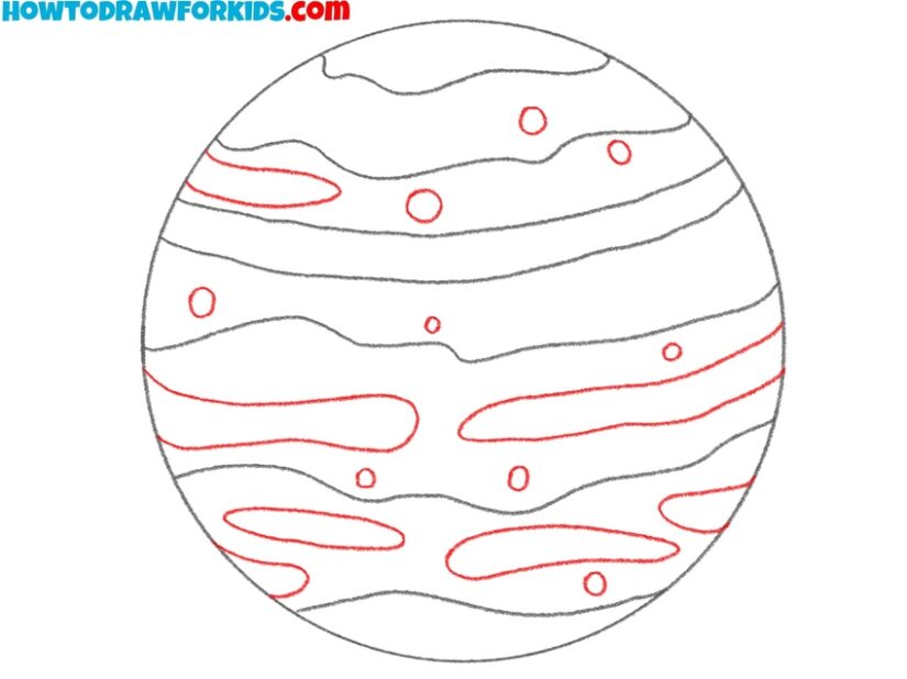 How to Draw Jupiter - Easy Drawing Tutorial For Kids