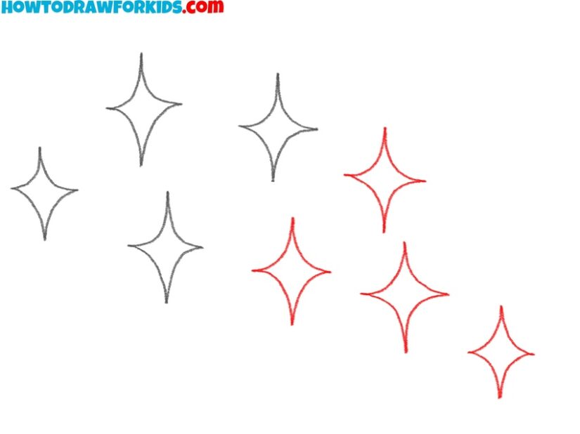 How to Draw Sparkles - Easy Drawing Tutorial For Kids
