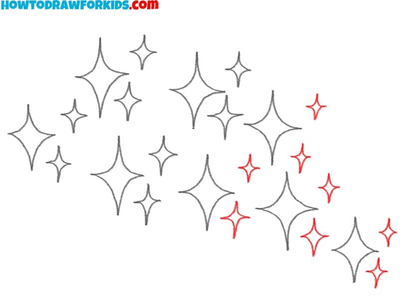 How to Draw Sparkles - Easy Drawing Tutorial For Kids