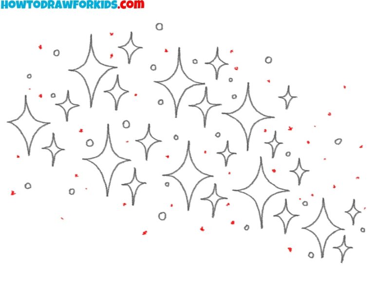 How to Draw Sparkles - Easy Drawing Tutorial For Kids