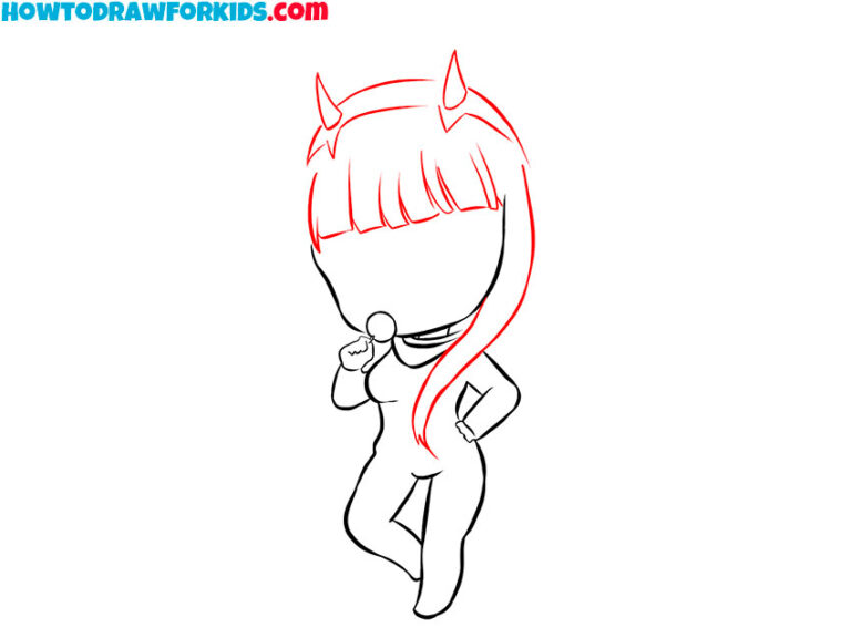 How to Draw Zero Two - Easy Drawing Tutorial For Kids