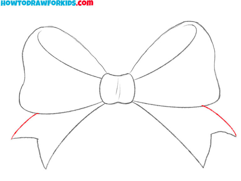 How to Draw a Bow - Easy Drawing Tutorial For Kids